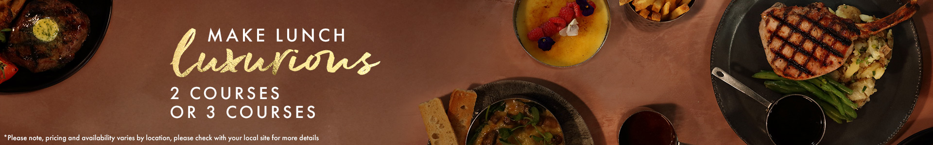 Food & Drink Steakhouse Menus | Miller & Carter