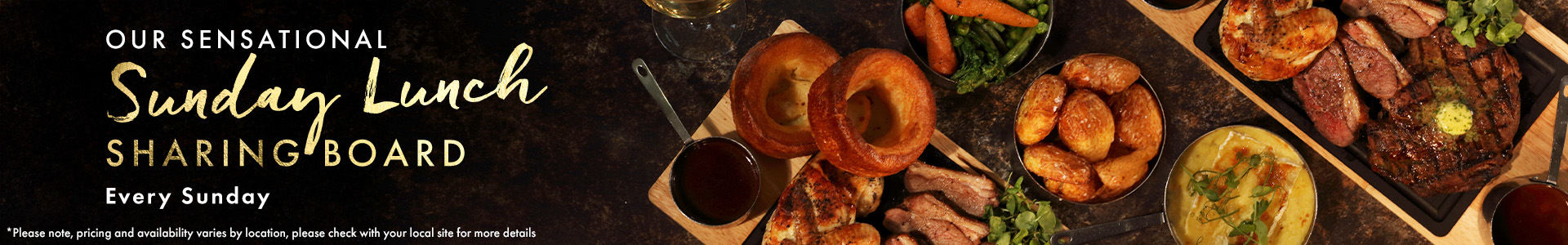 Sunday Sharing Boards | Miller & Carter