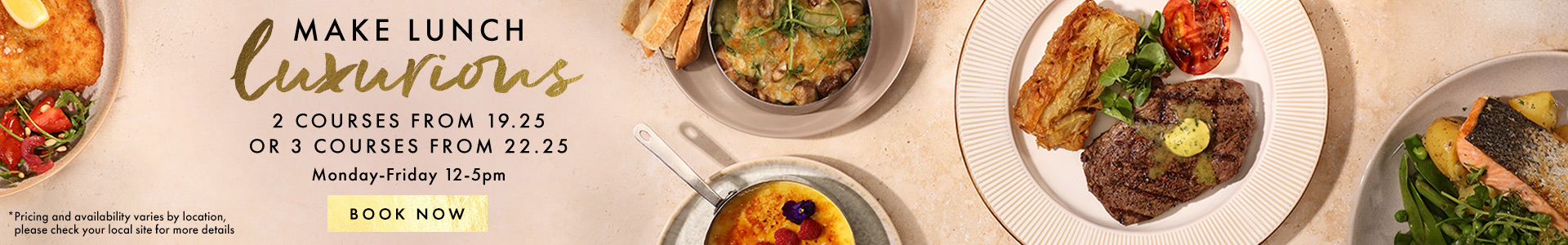 Fixed-Price Lunch at Miller & Carter Glasgow