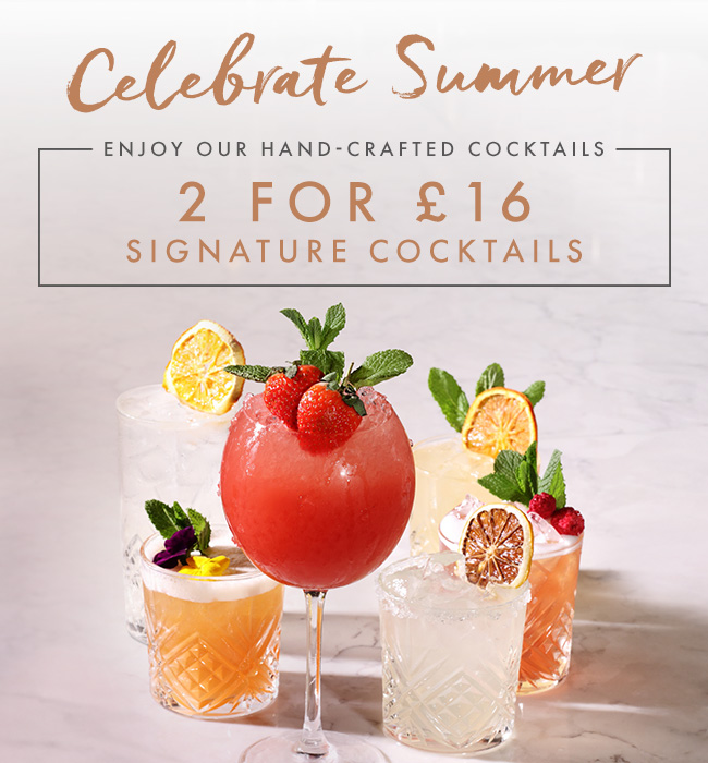Summer Drinks at Miller & Carter Bromley
